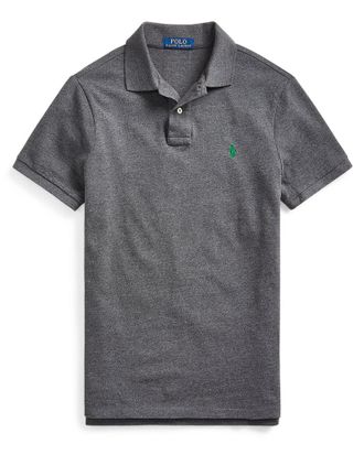 Ralph Lauren Meliertes Poloshirt, Slim Fit in