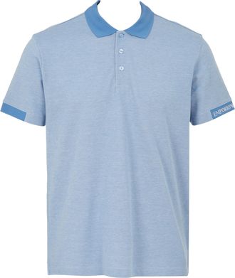 Emporio Armani Herren Stickerei Logo Polo Beachwear Blau XXL, Captains Blue, XXL