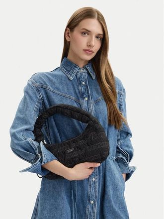 Tommy Jeans Handtasche Tjw Icon Aop Shoulder Bag AW0AW18467 Schwarz