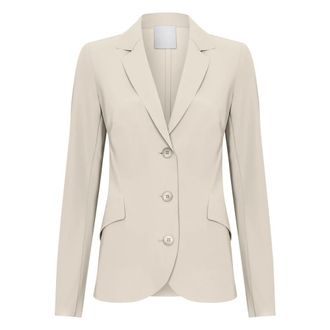 JapanTKY Danno Blazer Technojersey Stretch - - Jackets - Damen - Beige - L