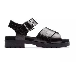 Clarks Femme, Chaussures, Noir, Taille: 39 1/2 EU Sandale noire pour femme - Orinoco Cross