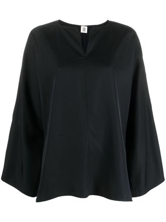 By Malene Birger Klassische Bluse - Schwarz