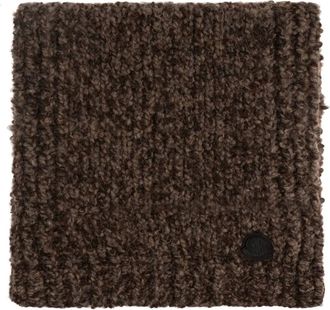 Moncler écharpe à patch logo - Marron