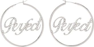 Marc Jacobs Femme, Accessoires, Gris, Taille: ONE Size Bijoux Hoop Earrings
