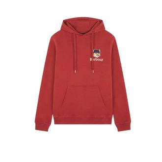 Barbour Fuchskopf Hoodie Burnt Red - - Sweatshirts & Hoodies - Herren - Rot - M