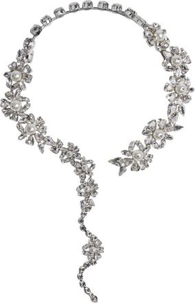 Simone Rocha Femme, Accessoires, Gris, Taille: ONE Size Collana pendenti floreali