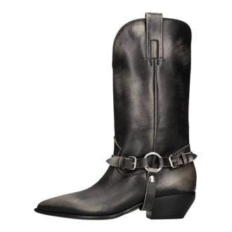 Elena Iachi Femme, Chaussures, Noir, Taille: 37 EU E3949 Bottes Texanes