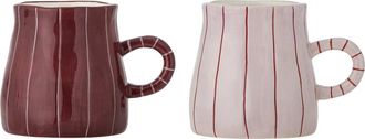 Bloomingville Tasses en gr&egrave;s Shirly - Set de 2 Bloomingville