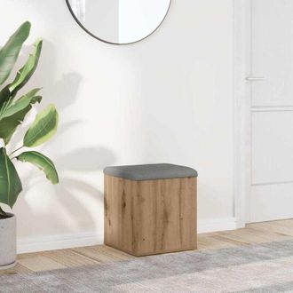 vidaXL Vidaxl - Banc de rangement chêne artisanal 42x42x45 cm bois dingénierie