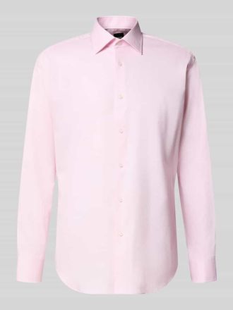 HUGO BOSS Regular Fit Businesshemd mit Kentkragen