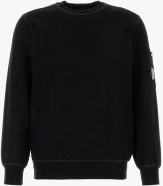 C.P. Company C.p. Company, Homme, Sweatshirts et sweats &agrave; capuche, Noir, Taille: L Tricots Crew Neck