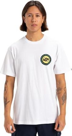 Quiksilver T-Shirt Manche Courtes Circle Back SS Homme Blanc S