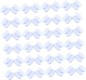 UPKOCH 100 St&uuml;ck Doppelseitige Transparente Saugn&auml;pfe aus Langlebigem Silikon rutschfeste und Kratzfreie Gummipads f&uuml;r Glasplatte und Tischoberfl&auml;che Wiederv