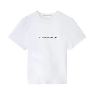 Stella McCartney Baumwoll-Jersey-T-Shirt - - Tops - Damen - Wei&szlig; - M