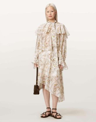 AllSaints Heba - Top - Blanc cass&eacute; Carmel