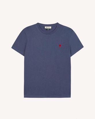 Faguo T-shirt bleu marine coton - ARCY