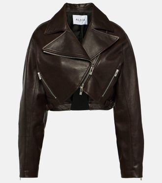 Alaia Alaïa Veste raccourcie en cuir