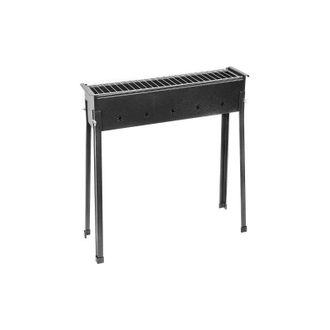 Mille Mille - barbecue cuire brochettes de charbon de bois cm 60x15x70h grill braises charbons