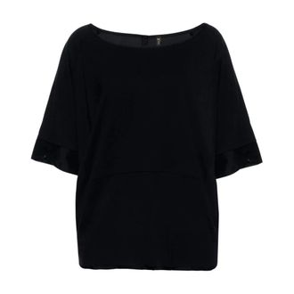 Manila Grace Stilvolle T-Shirt Kollektion - - Blouses & Shirts - Damen - Schwarzk - M