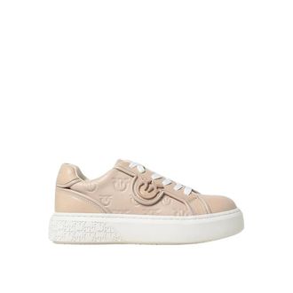 Pinko L&auml;ssige Leder-Schn&uuml;r-Sneakers mit Plateausohle - - Shoes - Damen - Beige - 41 EU