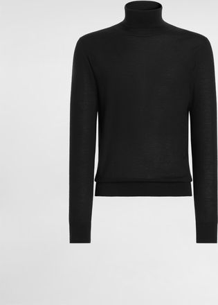 Dolce & Gabbana Rollkragenpullover Aus Kaschmir - Mann Strickwaren Braun 52