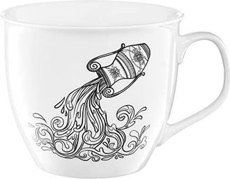 Ambition Tasse mit Sternzeichen Wassermann 550ml Zodiac Jumbotasse Porzellan Sp&uuml;lmaschine & Mikrowelle