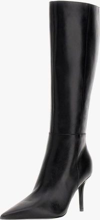 Guess Gressa hohe Lederstiefeletten in Schwarz