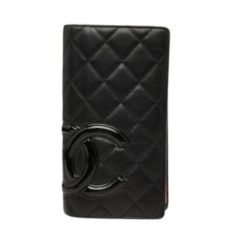 Chanel Portefeuille long (bi-pli) Pre-owned - Femme - Pre-owned - Noir - Taille: ONE Size