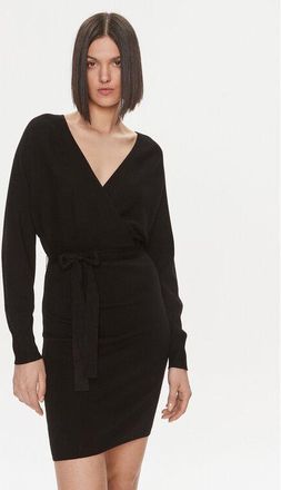 Liu Jo Strickkleid 5F3031 MS49I Schwarz Slim Fit