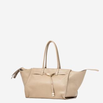 Benedetta Bruzziches Womens Weekend Leather Bag Ivory Shoulder