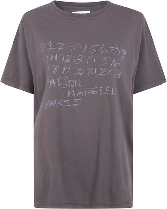 Maison Margiela Femme, Tops, Brun, Taille: 40 FR T-shirt classique