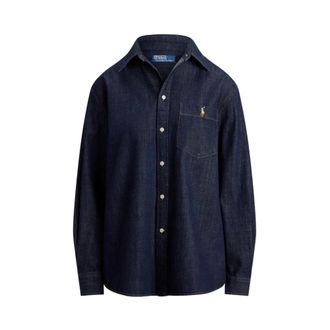 Ralph Lauren Femme, Blouses et Chemises, Bleu, Taille: 38 FR Chemise en jean classique