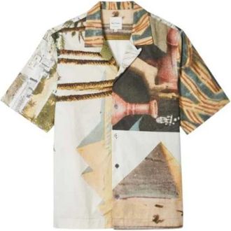 Paul Smith Homme, Chemises, Multicolore, Taille: XL Printed Short Sleeve Shirt