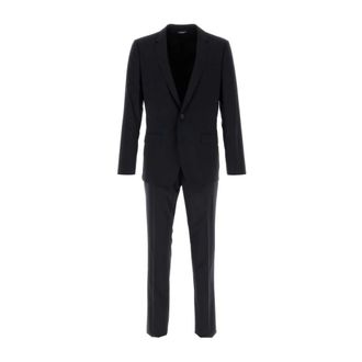 Dolce & Gabbana Midnight Blue Stretch Wool Suit - - Suits - Herren - Blau - L