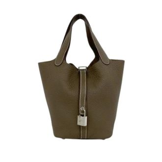 Herm&egrave;s Sac &agrave; main Pre-owned Picotin Lock PM en cuir - Femme - Pre-owned - Brun - Taille: ONE Size