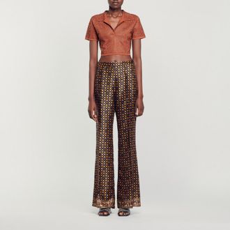 Sandro Pull court orn&eacute; de strass