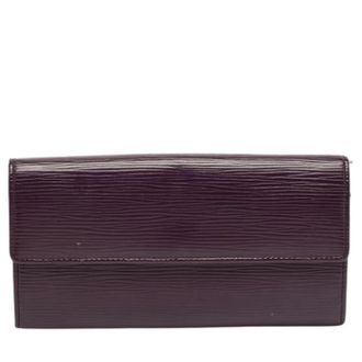 Louis Vuitton Pre-owned Vintage Leder-Geldb&ouml;rse - - Pre-owned - Damen - Lila - ONE SIZE