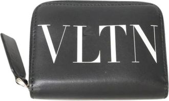 Valentino Porte-monnaie Pre-owned - Homme - Pre-owned - Noir - Taille: ONE Size