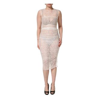 Dolce & Gabbana Damen, Kleider, Wei&szlig;, SGr&ouml;&szlig;e