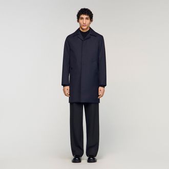 Sandro Imperm&eacute;able mac en tissu technique