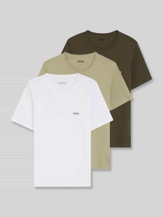 HUGO BOSS Slim Fit T-Shirts aus reiner Baumwolle im 3er-Pack