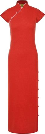 Shanghai Tang Wendbares Qipao-Kleid - Rot
