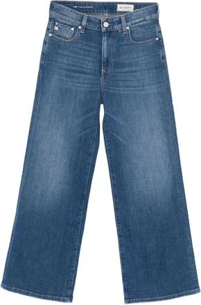 AG - Adriano Goldschmied Femme, Jeans, Bleu, Taille: W25 Saige Wide Leg Crop Jeans