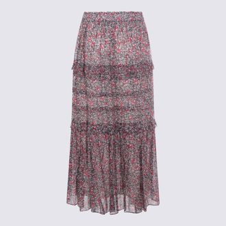 Isabel Marant Womens Skirts Crushed Berry _100 % Co