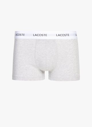 Lacoste Lot de trois boxers en coton m&eacute;lang&eacute;
