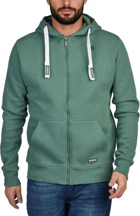 Riverso Sweatjacke Herren mit Kapuze Rei&szlig;verschluss Regular Fit RIVNoah Kapuzenjacke Hoodie Kapuzenpullover Gr&uuml;n 4XL, Gr&ouml;&szlig;e:4XL, Farbe:Forest Green