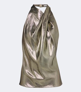 Balmain Top aus einem Seidengemisch