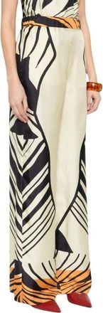 Raquel Diniz Femme, Pantalons, Multicolore, Taille: 40 FR Wide Pantalons