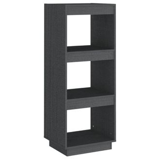 Generic Massivholz Kiefer B&uuml;cherregal, Regal, Standregal, Aktenregal, B&uuml;roregal, Raumtrenner Aufbewahrung f&uuml;r Wohnzimmer(Nat&uuml;rlich 40x35x71cm) (Grau 06)