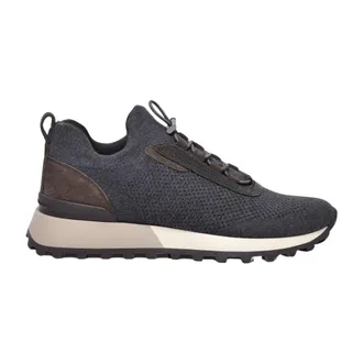 Brunello Cucinelli Femme, Chaussures, Gris, Taille: 38 1/2 EU Baskets en Tessuto